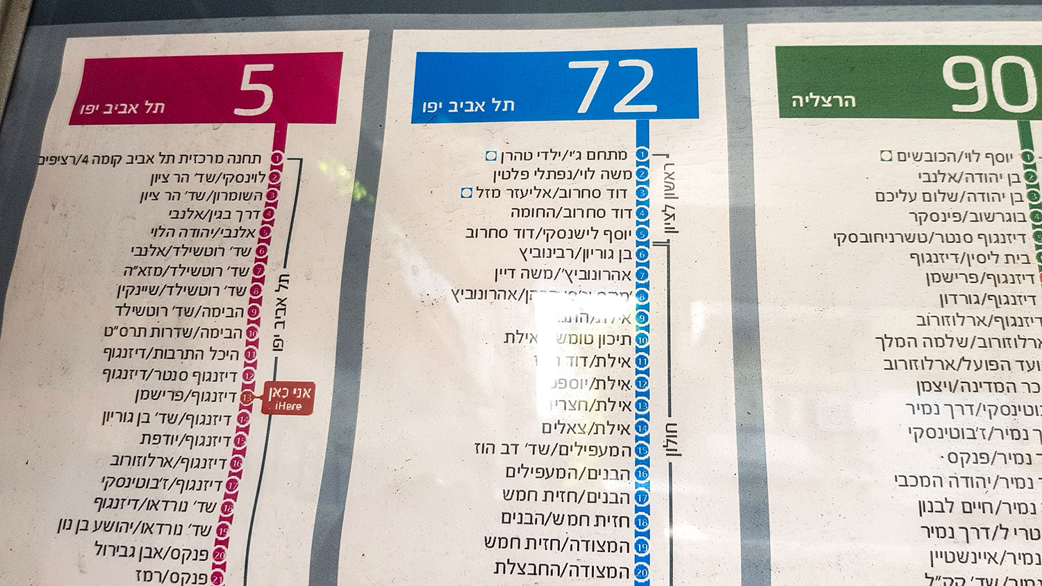 Bus fahren in Tel Aviv - so geht´s - Linie 5