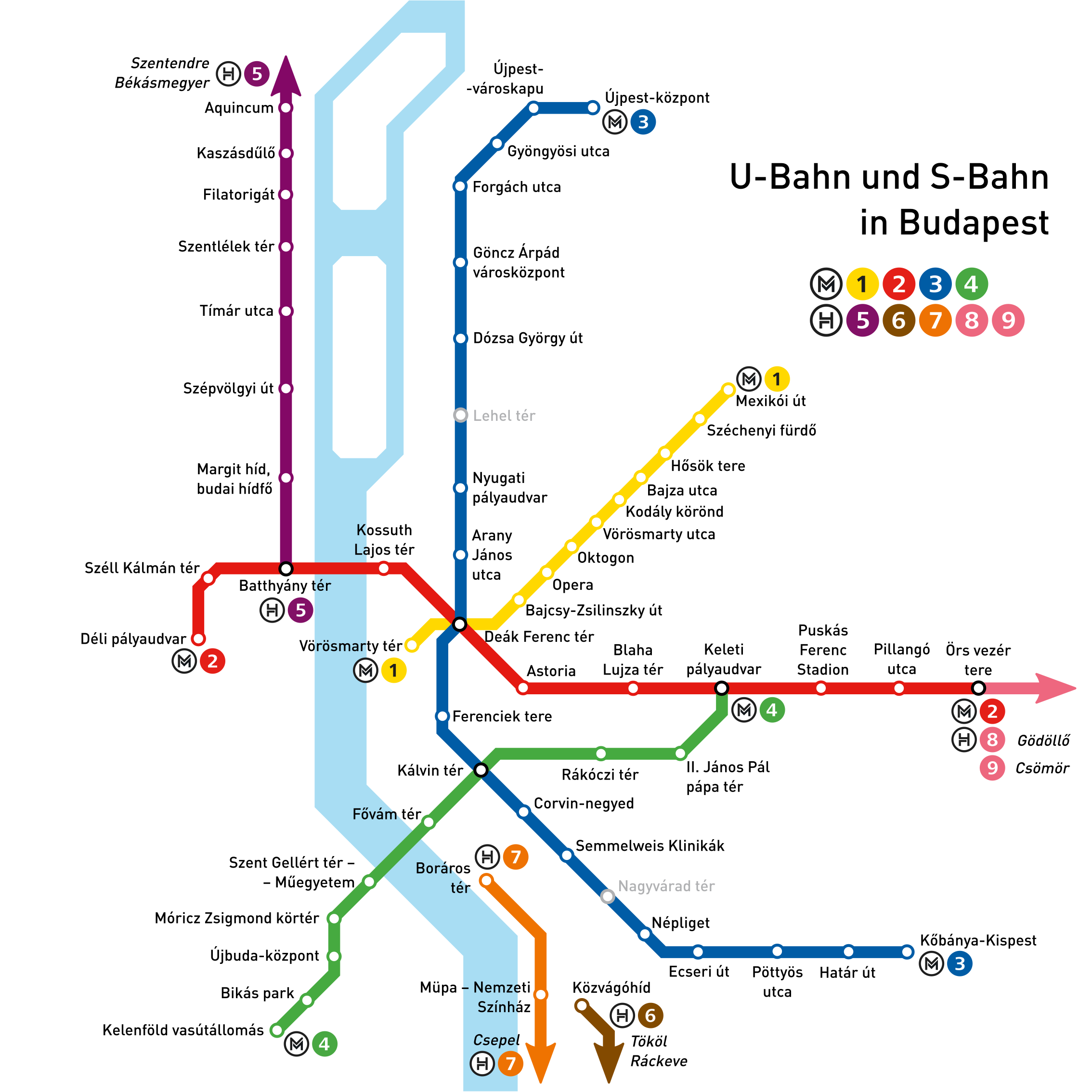 Tipps für Metro und Straßenbahn in Budapest - Linie 5